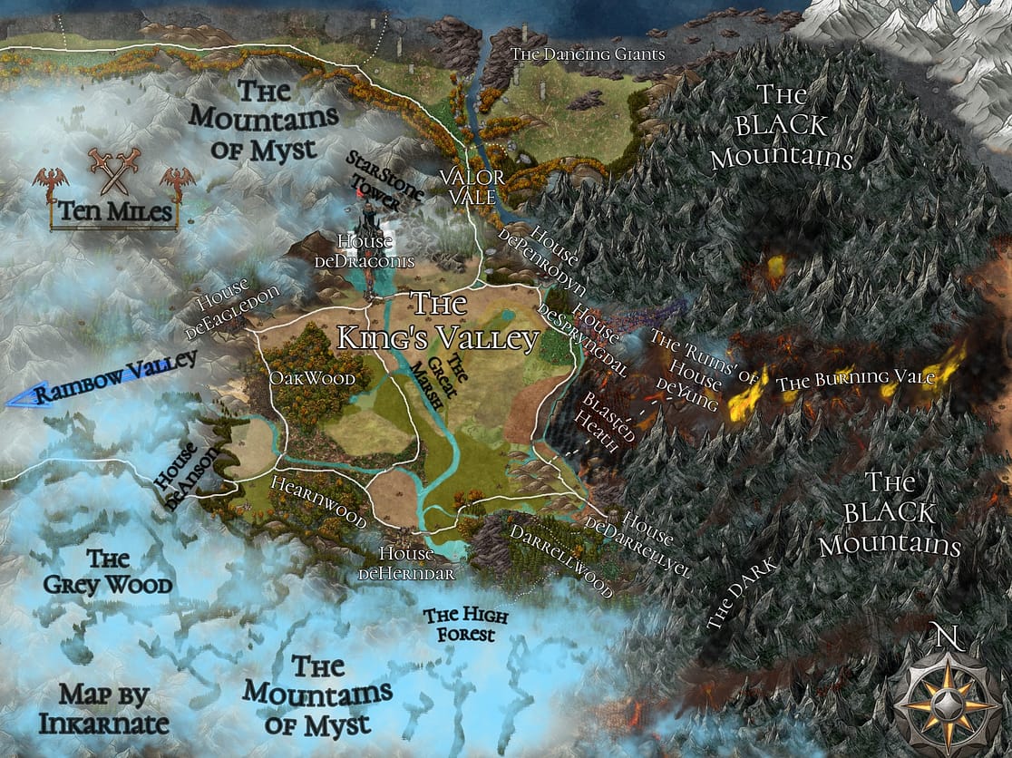 Maps of The Glory Road – Casey Cooper Author/Bard