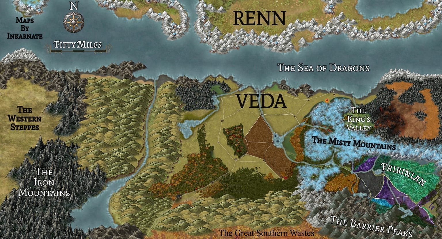 Maps of The Glory Road – Casey Cooper Author/Bard