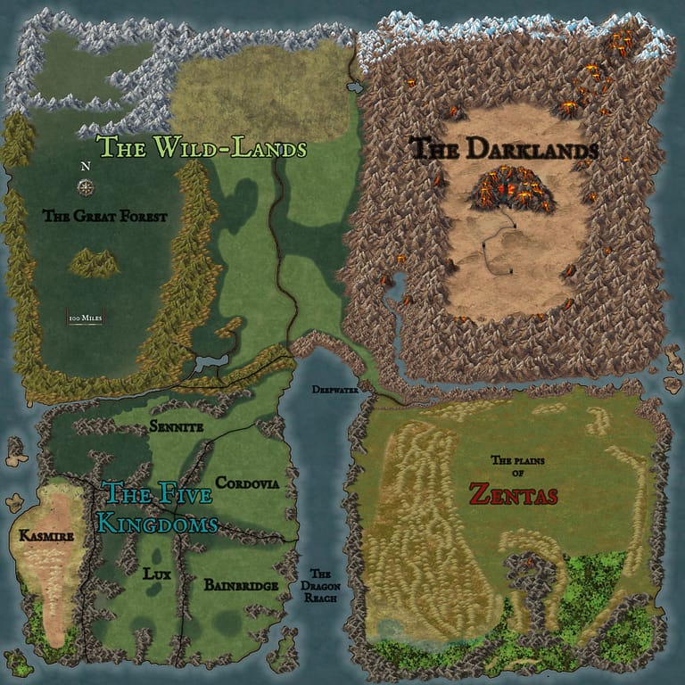 Maps of Dakkon – Casey Cooper Author/Bard